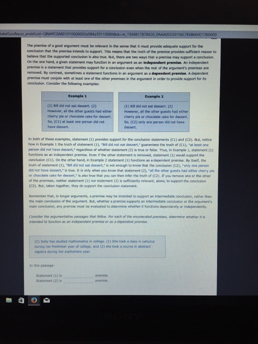 Solved 101 1504817878430 530156CTE6BS6OC1760000 The premise | Chegg.com