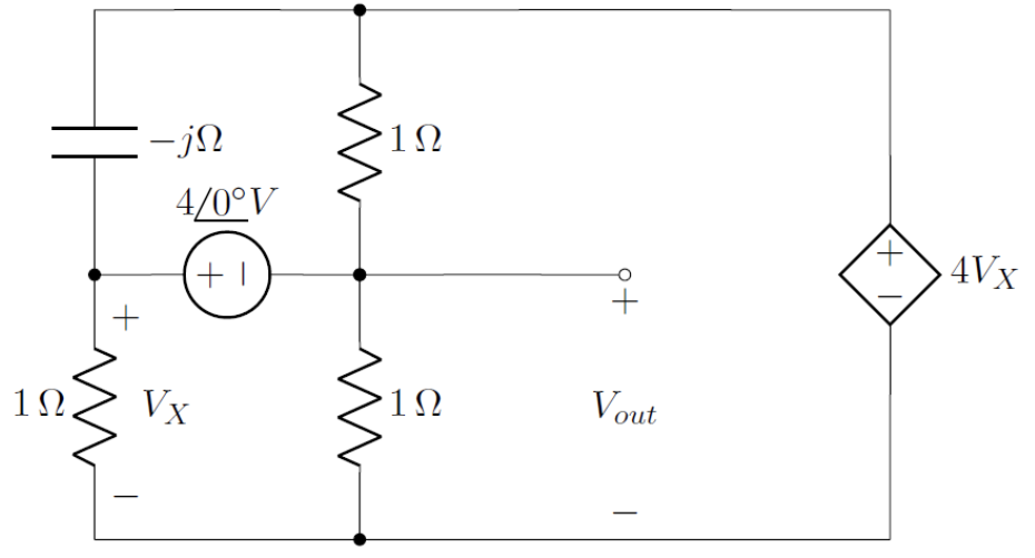 Solved Problem 3 - Dependent Source Phasor Analysis | Chegg.com