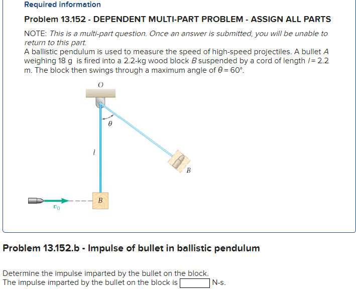 Solved Problem 13.152 - DEPENDENT MULTI-PART PROBLEM - | Chegg.com