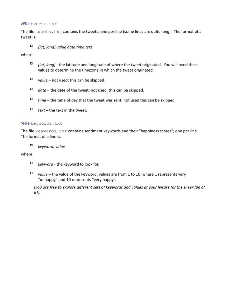 Solved CS1026: Assignment 3 Sentiment Analysis Due: November | Chegg.com