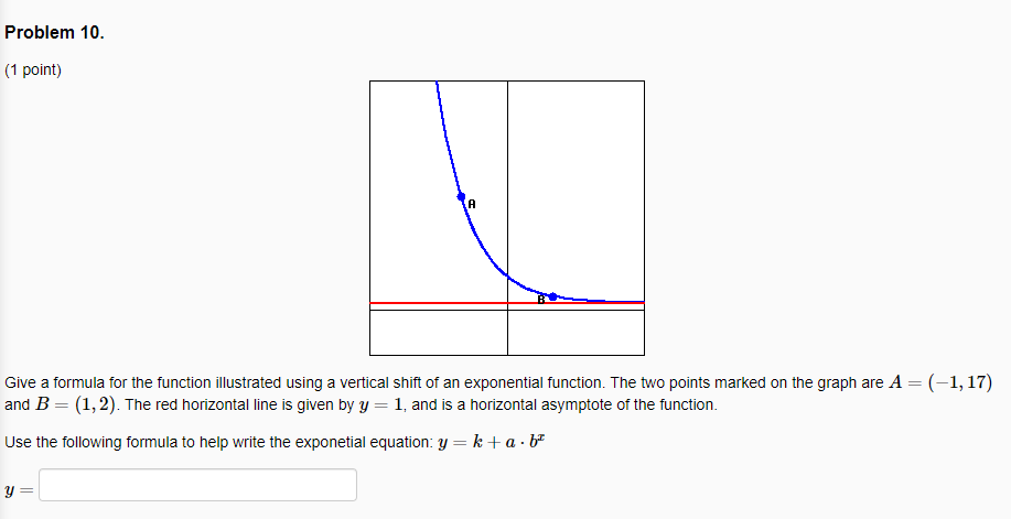 Solved Problem 10. (1 point) Give a formula for the function | Chegg.com Solved Problem 10. (1 point) Give a formula for the function | Chegg.com