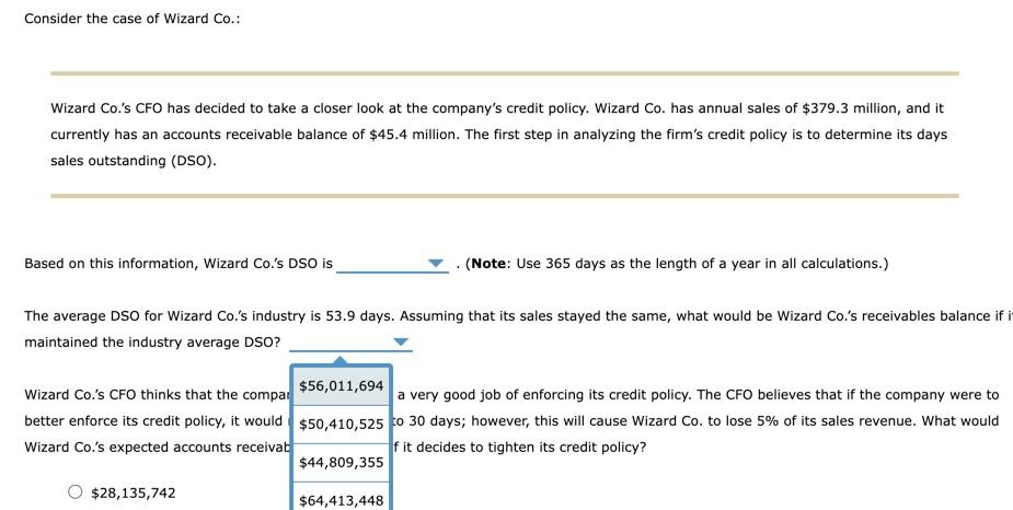 Solved Consider the case of Wizard Co.: Wizard Co.'s CFO has | Chegg.com
