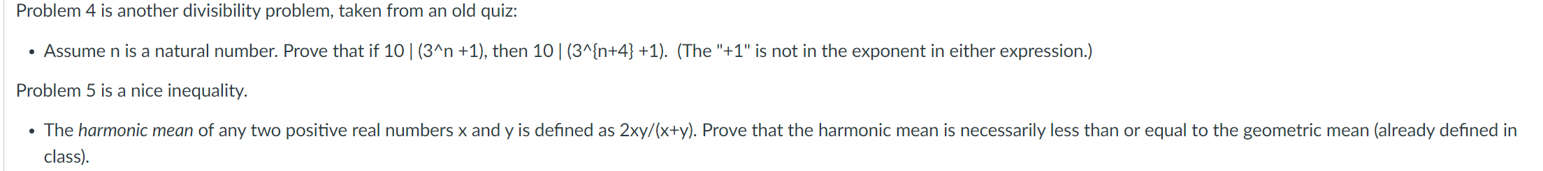 Solved Problem 4 is another divisibility problem, taken from | Chegg.com