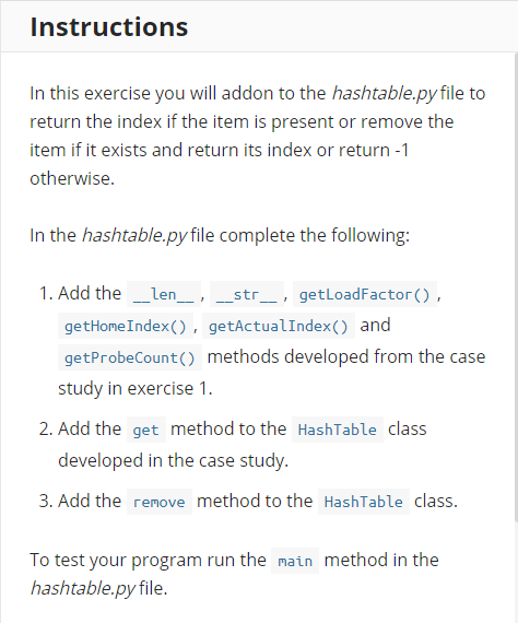 In this exercise you will addon to the | Chegg.com