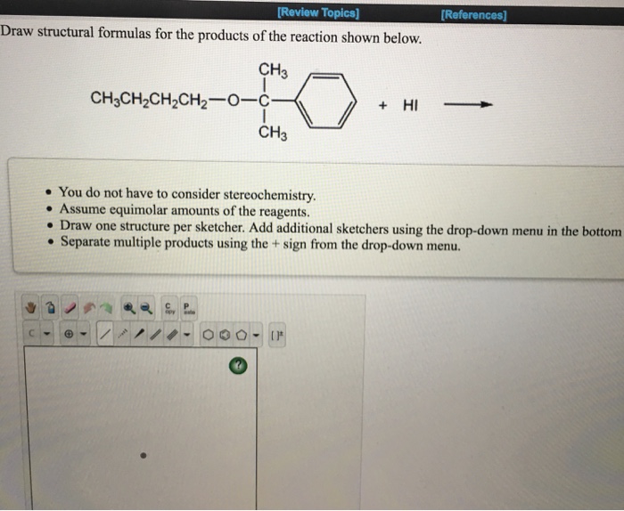 Solved Review Topics] References] Draw structural formulas | Chegg.com