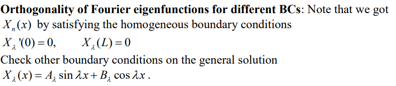 Solved Orthogonality of Fourier eigenfunctions for different | Chegg.com