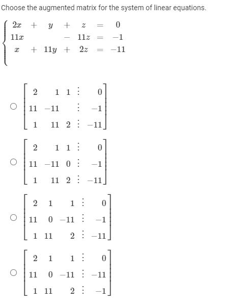 Solved Write the resulting matrix after the stated row | Chegg.com