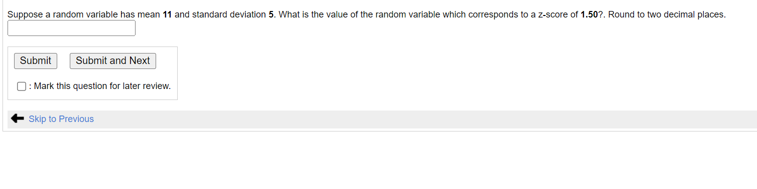 Solved Suppose a random variable has mean 11 and standard | Chegg.com