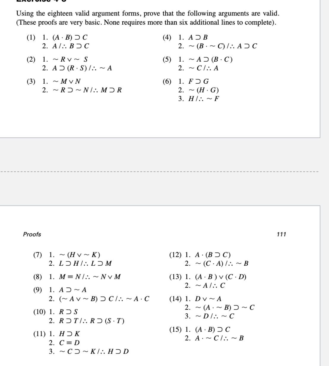 Solved Using the eighteen valid argument forms, prove that | Chegg.com