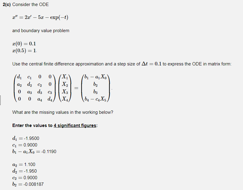 Solved find the values for a3, d3, c3, d3, a4, d4 and | Chegg.com