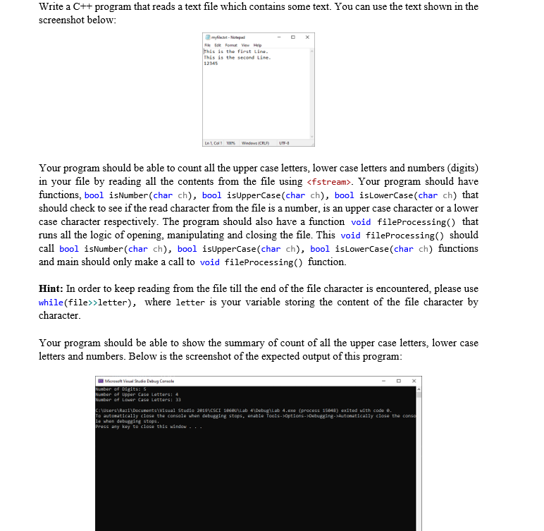 Solved *****we are not supposed to use isdigit(), isupper | Chegg.com