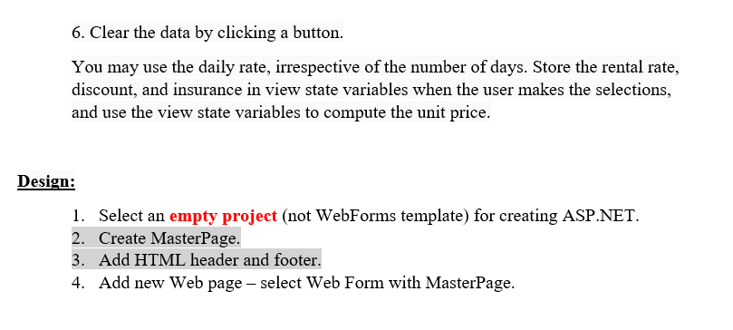 Solved 2. Project 2 - Use LINQ (see Chapter 14) and ASP. Net | Chegg.com