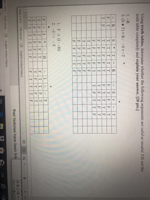 Using truth tables, determine whether the following | Chegg.com