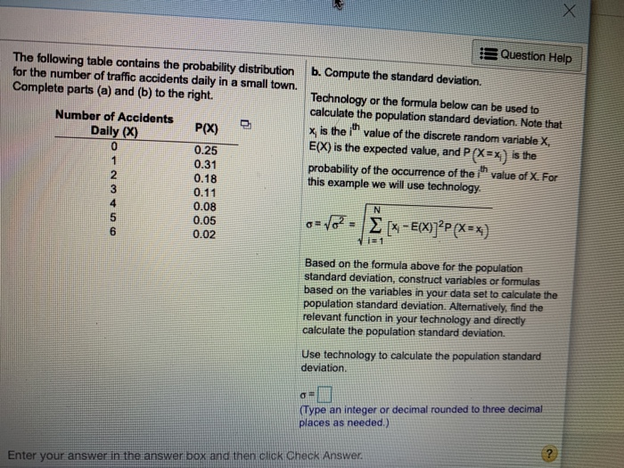 Solved The following table contains the probability | Chegg.com