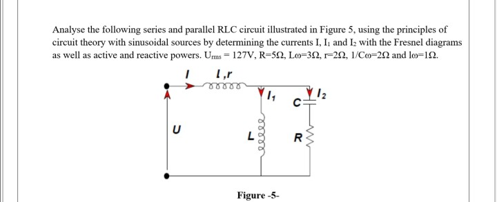 Solved Analyse the following series and parallel RLC circuit | Chegg.com