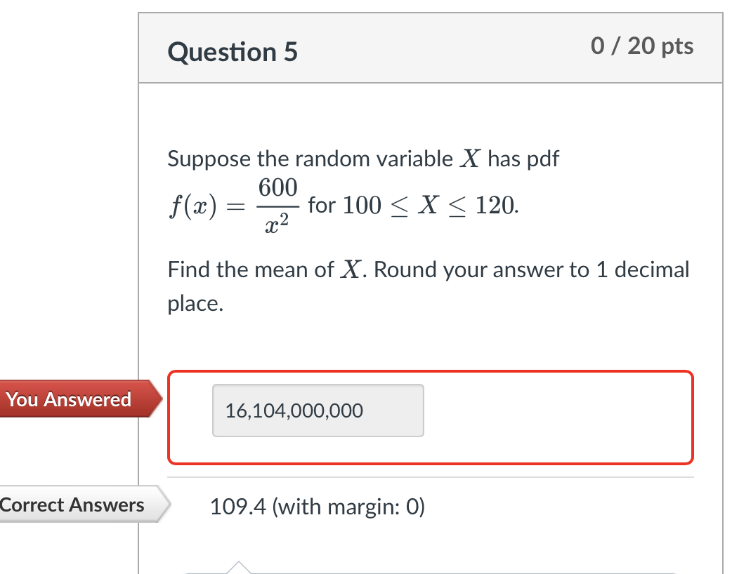 Solved Suppose the random variable X has pdf f(x)=x2600 for | Chegg.com