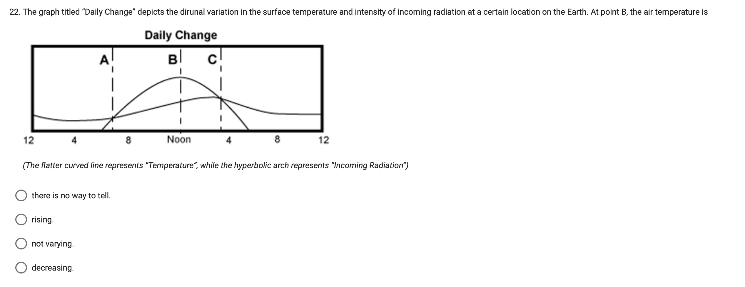 Solved (The flatter curved line represents "Temperature", | Chegg.com