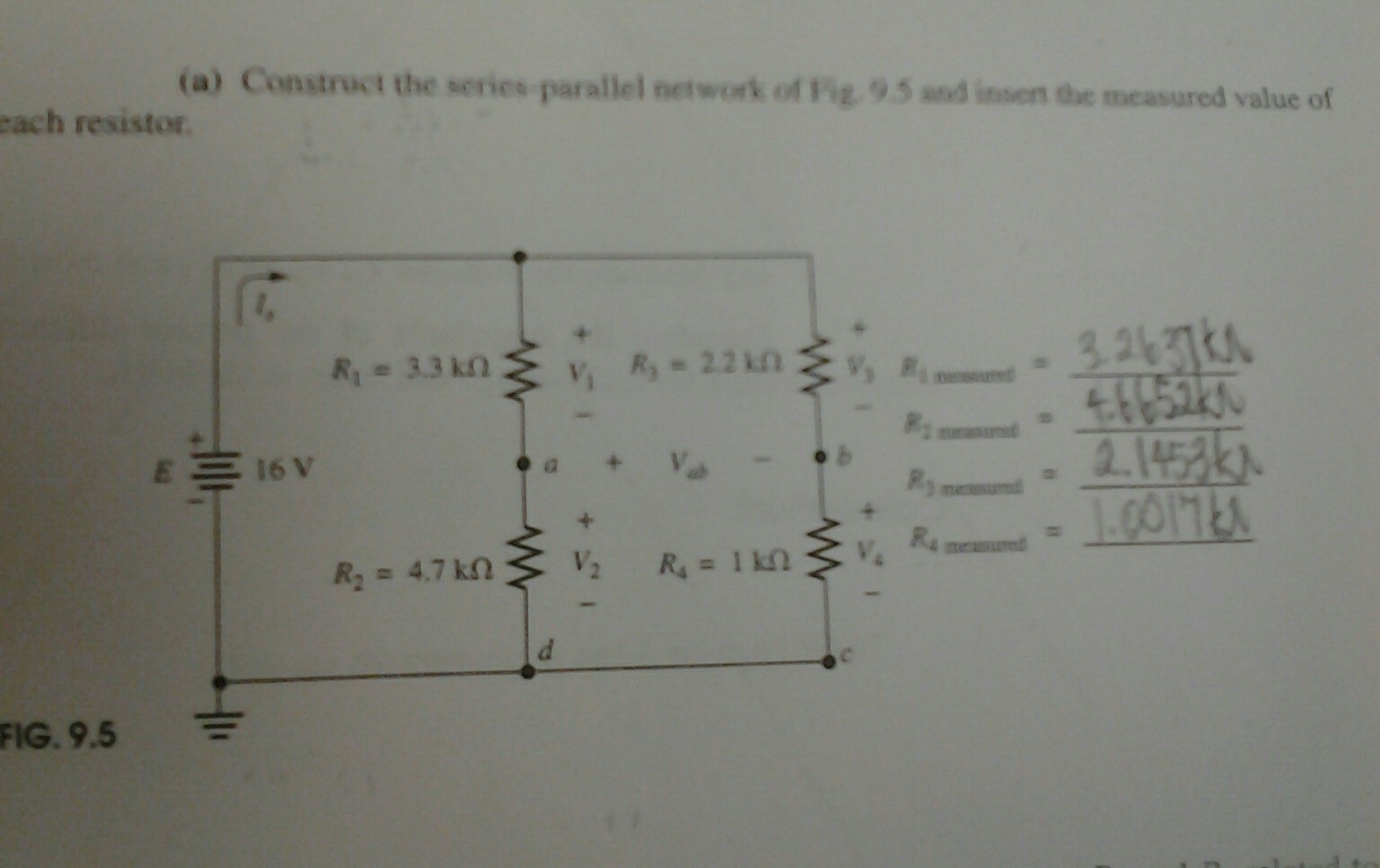 Solved (a) Construct the series parallel network of ig.9.5 | Chegg.com