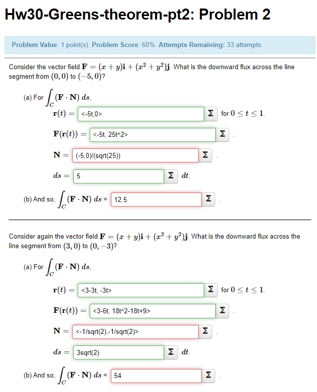 Solved Hw30-Greens-theorem-pt2: Problem 2 Problem Value: 1 | Chegg.com