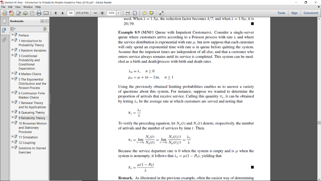 Solved Consider the M/M/1 queue with impatient customers | Chegg.com