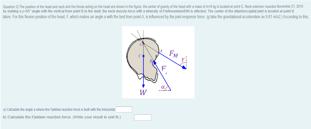 Question 3) The position of the head and neck and the | Chegg.com
