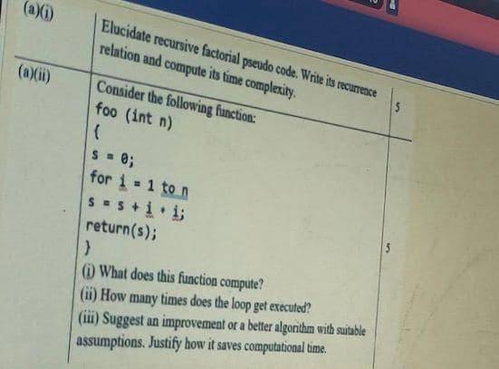 Solved Elucidate recursive factorial pseudo code. Write its | Chegg.com