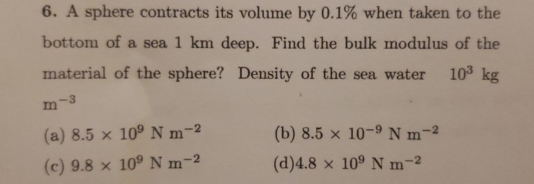 Solved 4. The initial volume of water 100 liter; pressure | Chegg.com