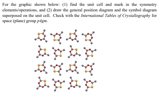 For the graphic shown below: (1) find the unit cell | Chegg.com