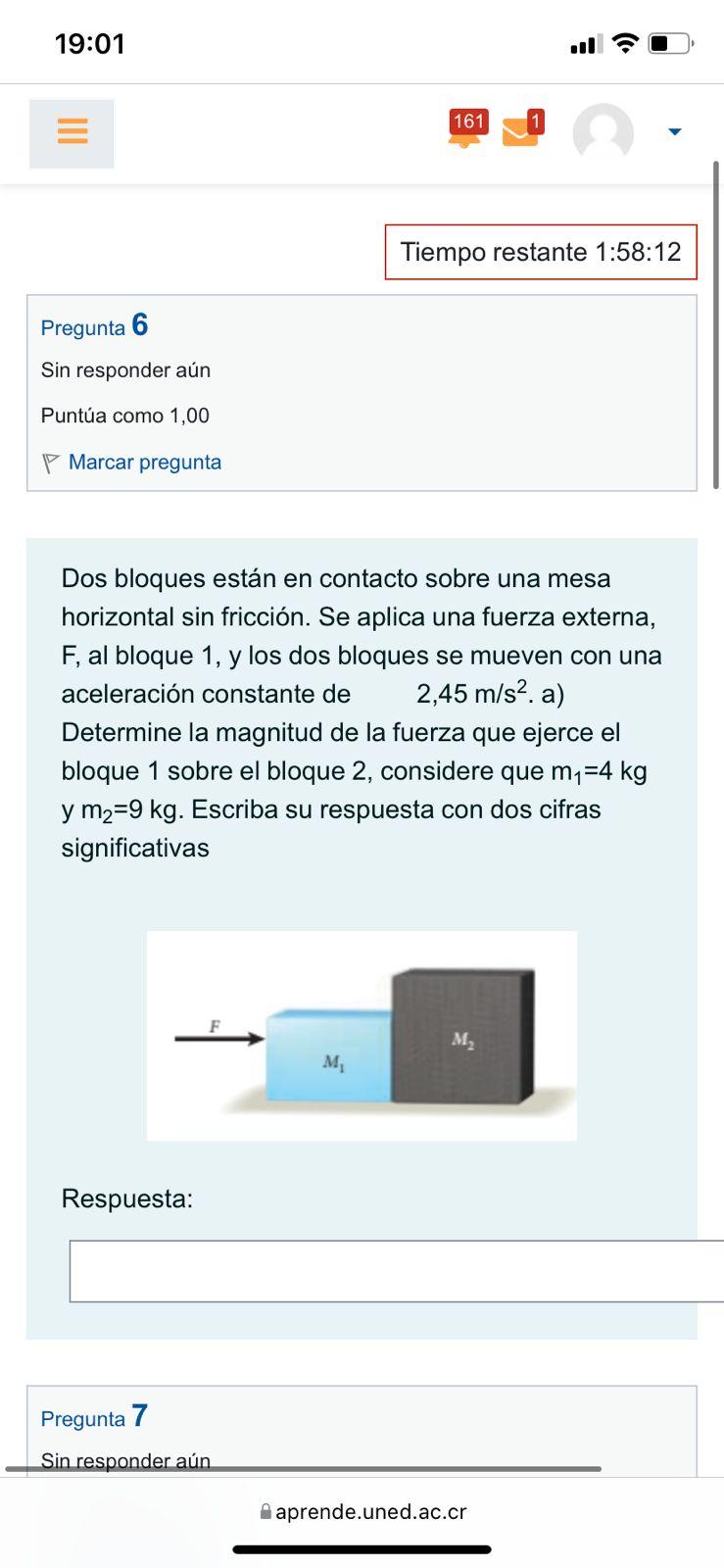 Solved Two blocks are in contact on a horizontal | Chegg.com