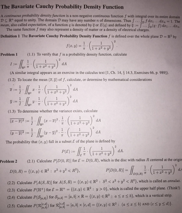 Solved A continuous probability density function is a | Chegg.com