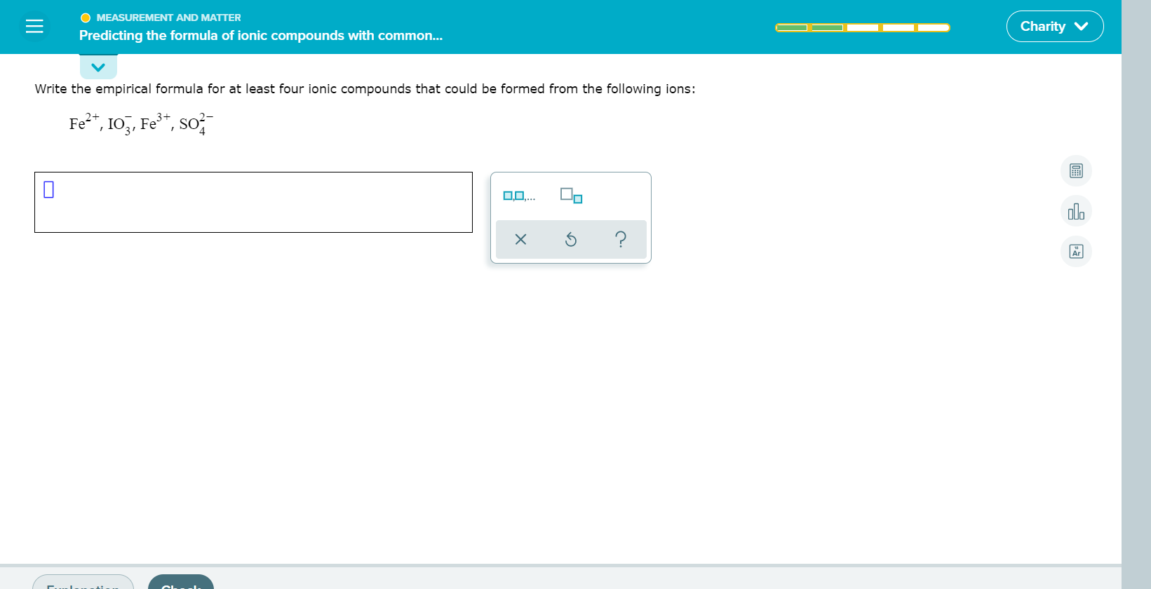 Solved III MEASUREMENT AND MATTER Predicting the formula of | Chegg.com