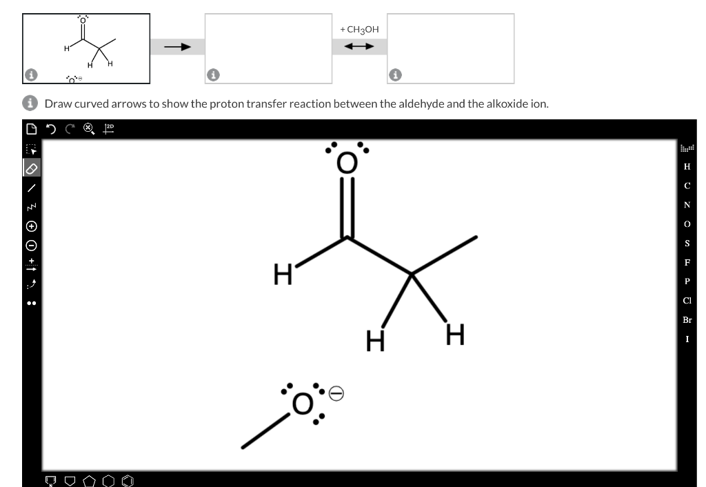 Solved A proton transfer reaction can occur when an aldehyde | Chegg.com