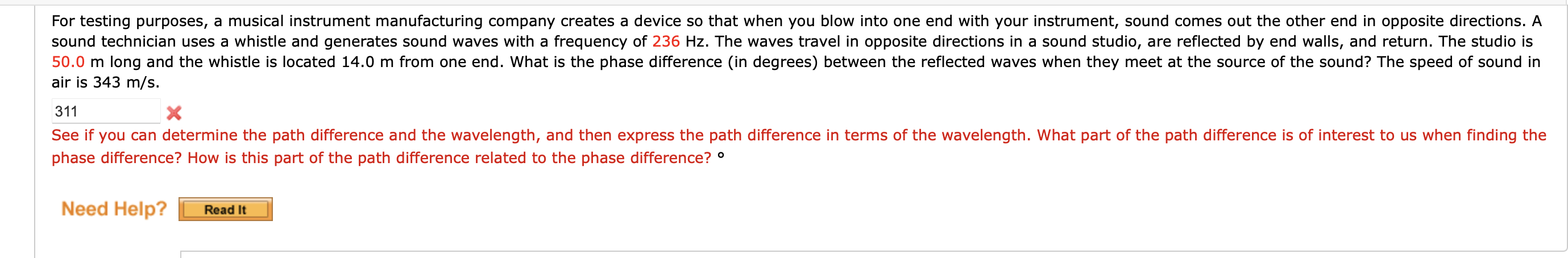 Solved For testing purposes, a musical instrument | Chegg.com