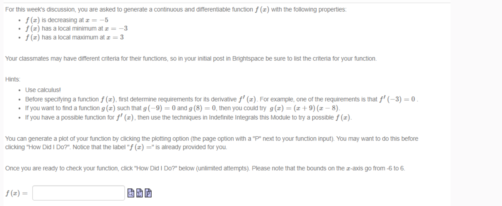 Solved For this week's discussion, you are asked to generate | Chegg.com