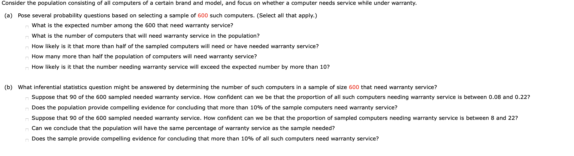 Solved Consider the population consisting of all computers | Chegg.com