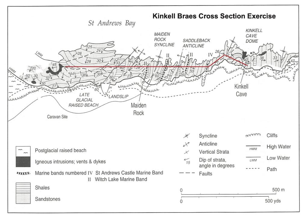 make cross section of red line area | Chegg.com