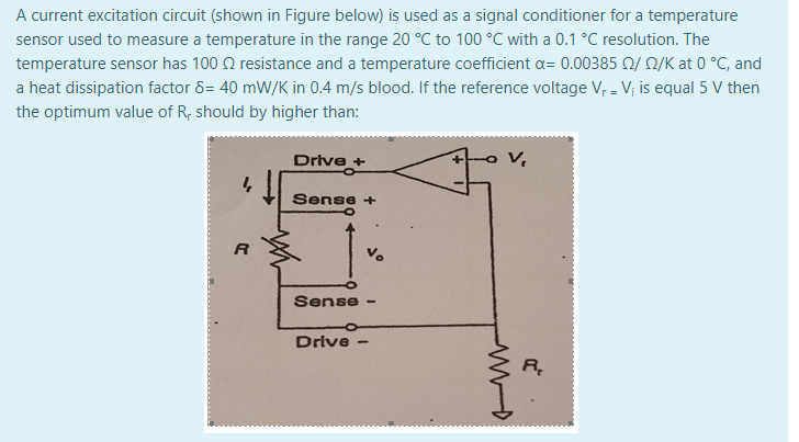 A current excitation circuit (shown in Figure below) | Chegg.com
