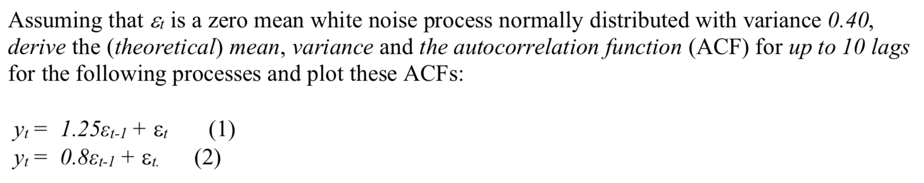 Use the MA model there that is invertible to derive | Chegg.com