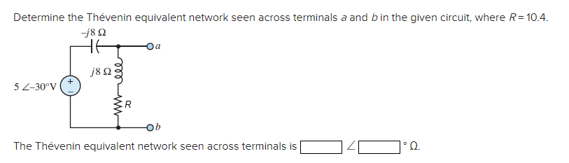 Solved Determine the Thévenin equivalent network seen across | Chegg.com
