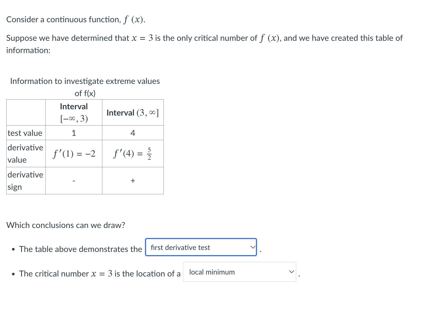 Solved Consider a continuous function, f(x). Suppose we have | Chegg.com