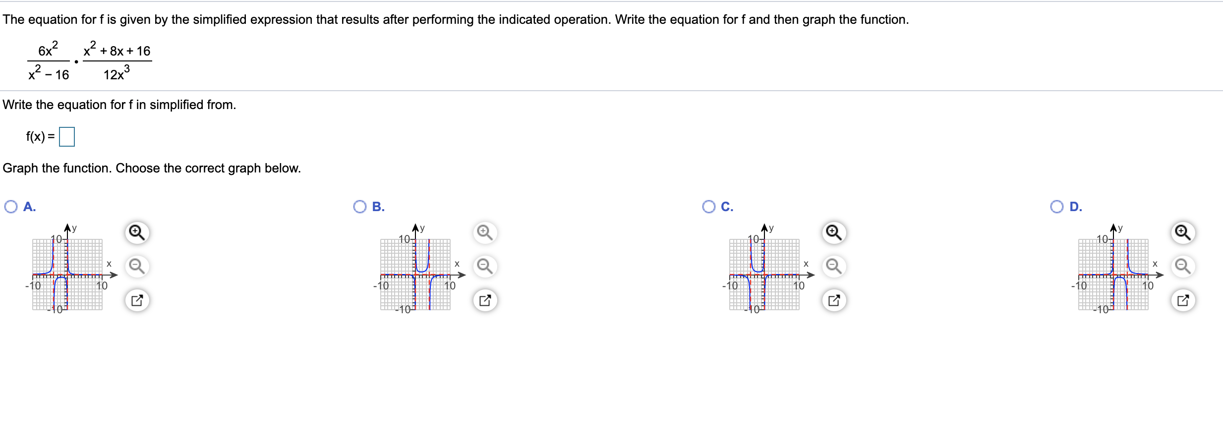 Solved The equation for fis given by the simplified | Chegg.com