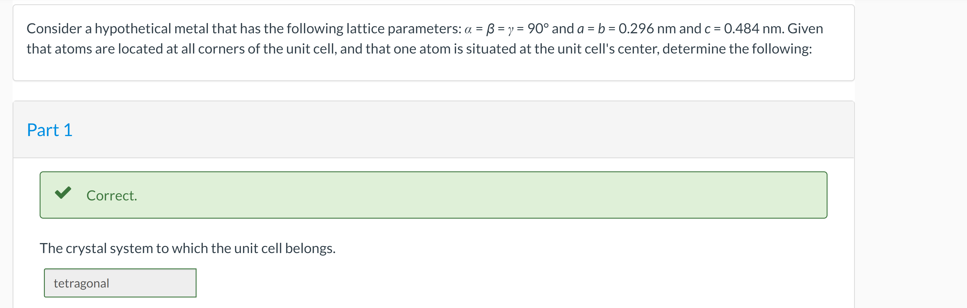 Solved Consider A Hypothetical Metal That Has The Following