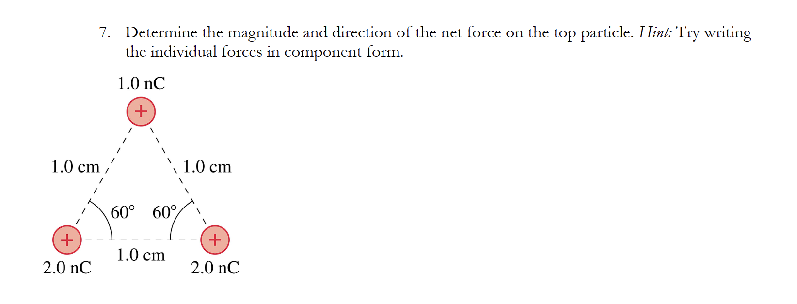 Solved Determine the magnitude and direction of the net | Chegg.com