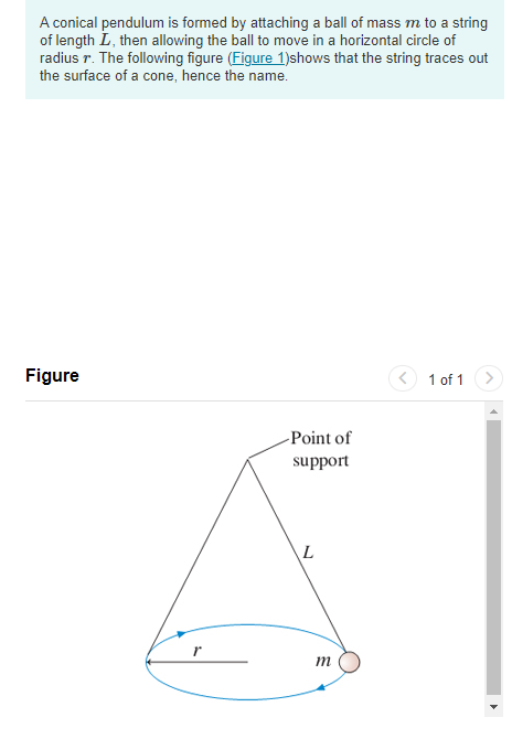 Solved A conical pendulum is formed by attaching a ball of | Chegg.com