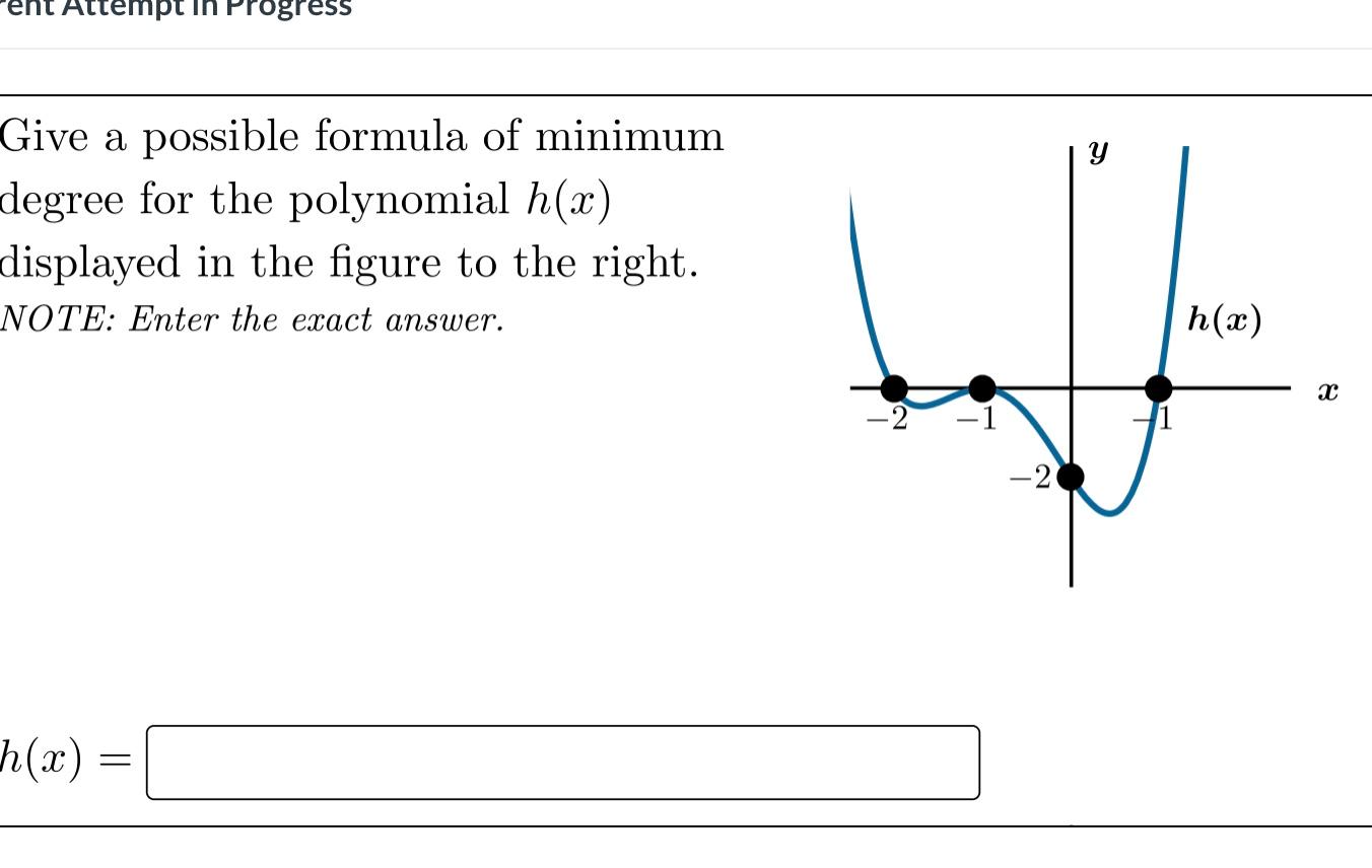 Solved give a possible formula of minimum degree for the | Chegg.com