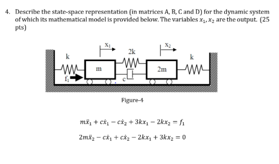 Solved 4. Describe the state-space representation (in | Chegg.com