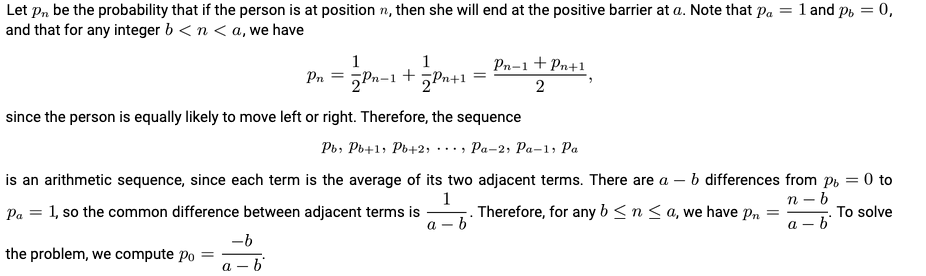 Solved Suppose that a person conducts a random walk on a | Chegg.com