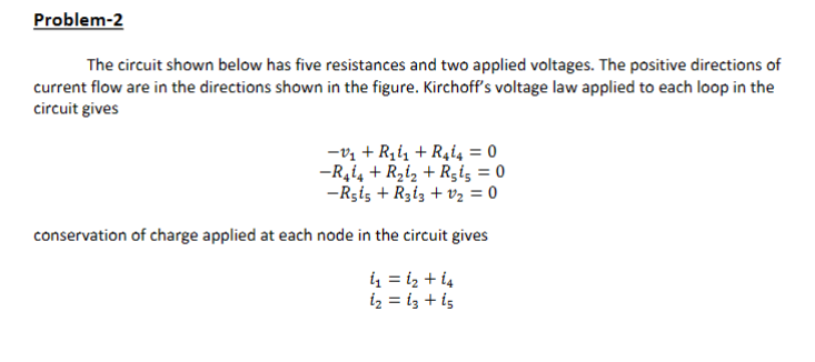 Solved The circuit shown below has five resistances and two | Chegg.com