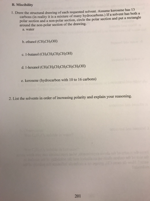 Solved A. Paper Chromatography 1. List below the solvent | Chegg.com