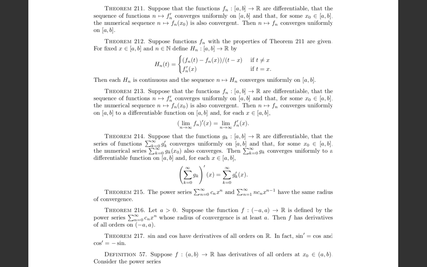 Solved THEOREM 211. Suppose that the functions fn : [a,b] → | Chegg.com